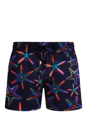 Vilebrequin Disco Starfish-print Swim Shorts - Navy