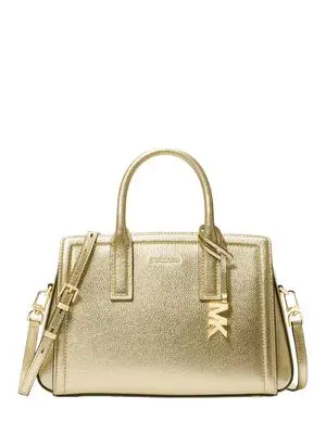 Michael Kors Laila Small Satchel Bag - Pale Gold