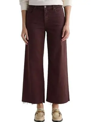 Ag Saige High-rise Wide-leg Jeans - Coffee Bean