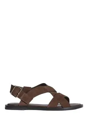 Everlane City Strap Sandal - Burnt Umber Suede