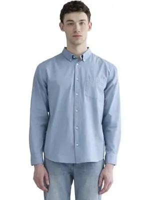 Everlane Washed Poplin Shirt Soft Blue