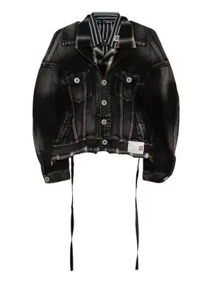 Mihara Yasuhiro Layered Denim Jacket - Black