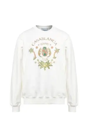 Casablanca Organic Cotton Sweatshirt - White