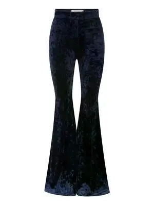 Alex Perry Velvet Trousers - Blue