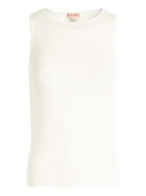 FRUITY BOOTY Second Skin Tank Top - Off White