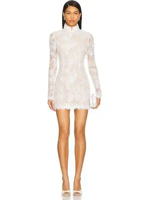 SAU LEE Rhea Lace Dress - White