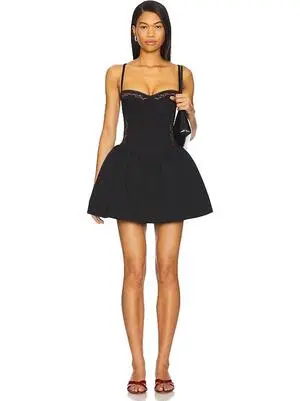 Runaway The Label Vieno Keyhole Mini Dress - Black | Editorialist