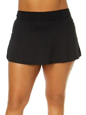 ANNE COLE PLUS Skort Swim Bottom - Black