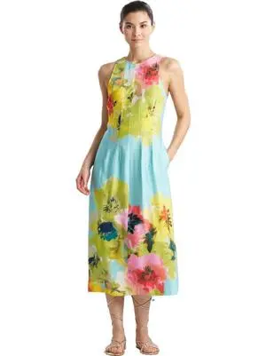 Natori Ophelia Seamed Midi Dress - Multi