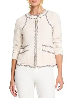 NIC+ZOE Knit Jacket - Classic Cream