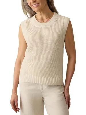 FAHERTY BRAND Miramar Sleeveless Linen Sweater