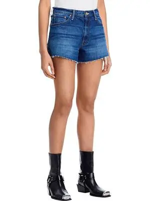 MOTHER The Dodger Frayed Denim Shorts