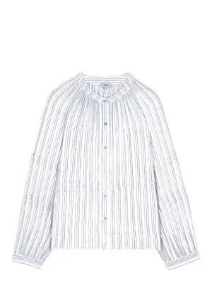 Rails Frances Button-front Linen Blouse - Sonoma Stripe