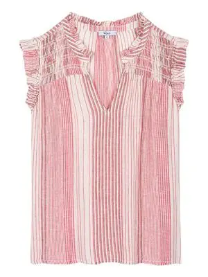 RAILS Rails Arlene Striped Linen Blouse
