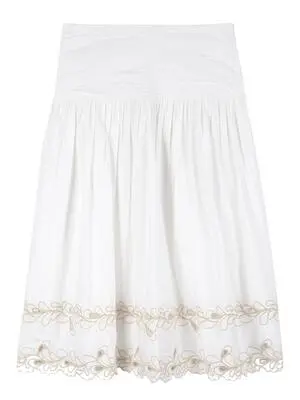 Rails Sol Embroidered Maxi Skirt - White