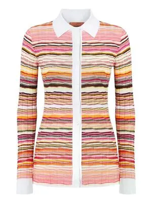 Missoni Striped Knitted Shirt - Pink