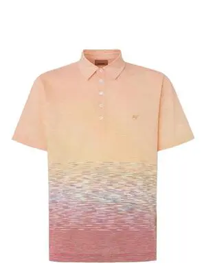 Missoni Intarsia-knit Polo Shirt - Orange