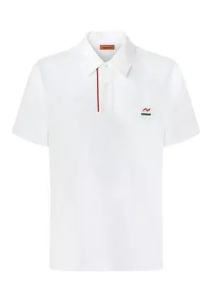 Missoni Logo-embroidered Polo Shirt - White
