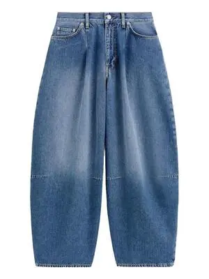 Cos Twine Barrel-leg Jeans - Blue