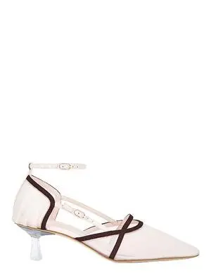Studio Amelia Ophelia 50 Heel - Burgundy & Light Sand