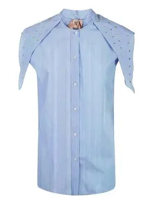 N°21 Cotton Striped Shirt - Blue