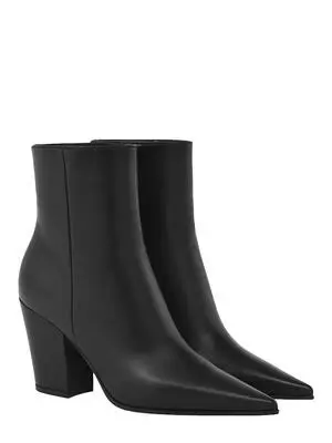 GIANVITO ROSSI Keinna Bootie - Black Calf Leather
