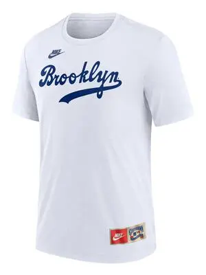 Nike Jackie Robinson Brooklyn Dodgers Cooperstown Mlb T-shirt - Blue