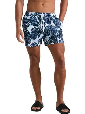 ORIGINAL PENGUIN Original Penguin 5-inch Swim Trunks Crystal Blue
