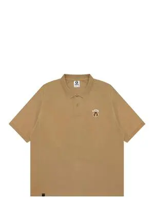 AAPE BY *A BATHING APE® Cotton Polo Shirt - Neutrals