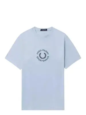 Fred Perry Cotton T-shirt - Blue