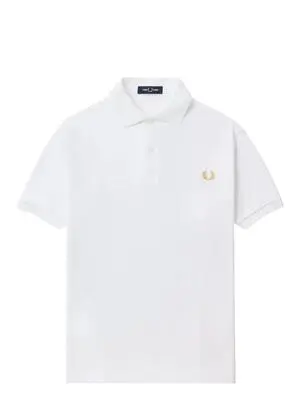 Fred Perry Cotton Polo Shirt - White