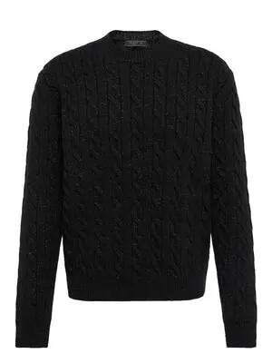PRADA Prada Metallic Knit Wool-Blend Sweater