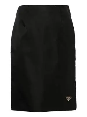 Prada Re-nylon Pencil Skirt - Black