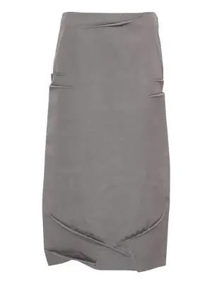 PRADA Prada High-Rise Wool-Blend Midi Skirt