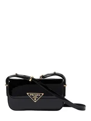 Prada Logo Shoulder Bag - Black
