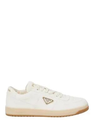 Prada Downtown Leather Sneakers - White