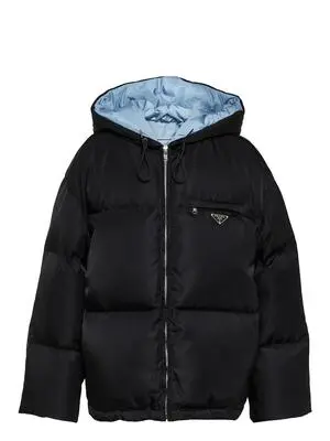 Prada Re-nylon Gabardine Down Jacket - Black