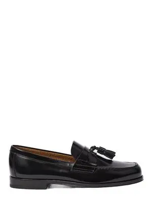Prada Leather Loafers - Black