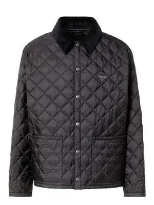 Prada Re-nylon Quilted Jacket - Black