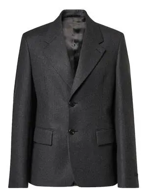 Prada Single-breasted Wool Blazer - Grey