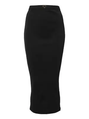 Prada Knitted Midi Skirt - Black