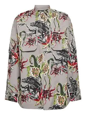 Prada Printed Cotton Poplin Shirt - Multicoloured