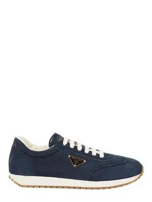 Prada Prada Rank Suede Sneakers Blue