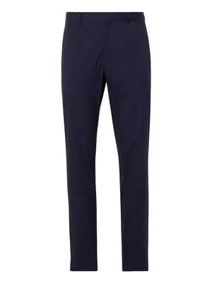 Prada Cotton-blend Poplin Straight Trousers - Black