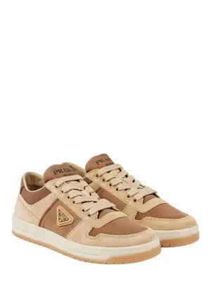 PRADA Prada Downtown Re-Nylon And Suede Sneakers