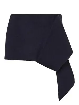 Prada Wool And Cashmere Miniskirt - Blue