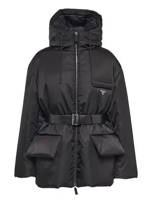 Prada Re-nylon Gabardine Down Jacket - Black