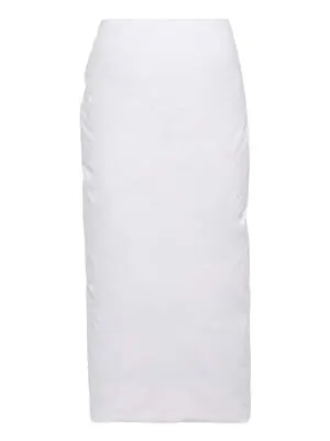 Prada Padded Cotton Pencil Skirt - White