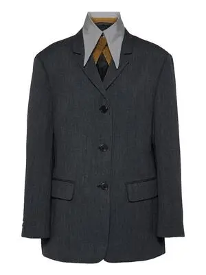 Prada Wool Blazer - Grey
