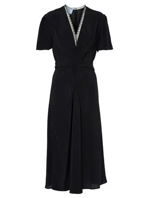 Prada Jersey Midi Dress - Black